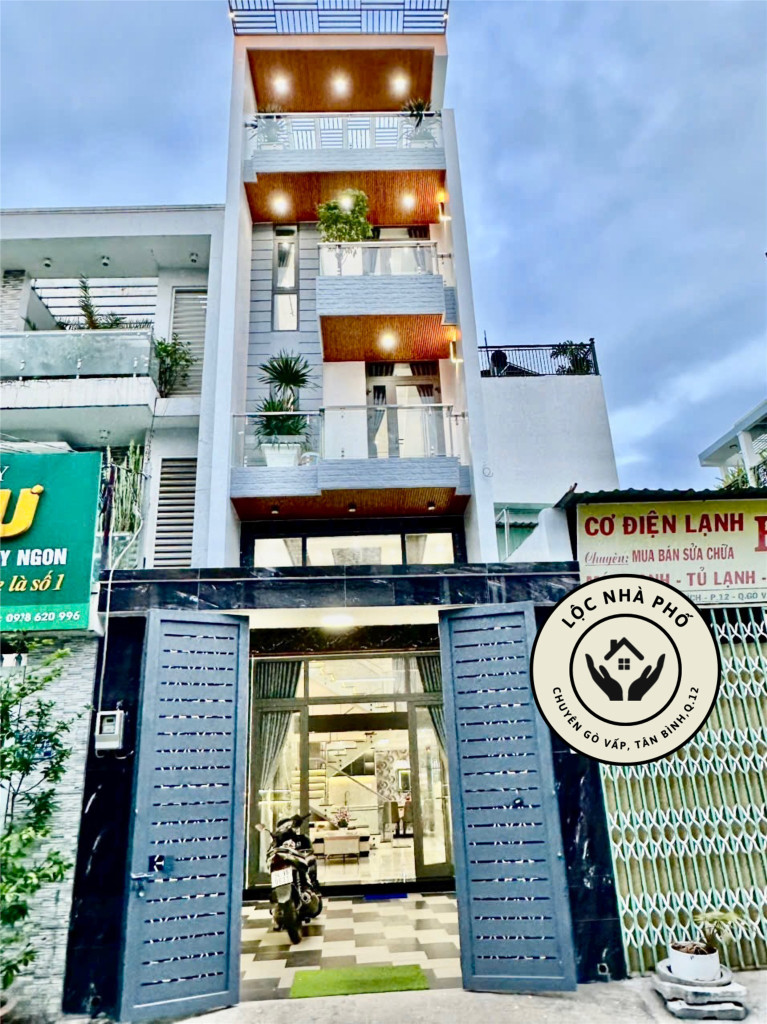 4 20M☘️BÁN NHÀ 6 TẦNG 4PN, PHAN HUY ÍCH, P12 GÒ VẤP, NHỈNH 12 TỶ