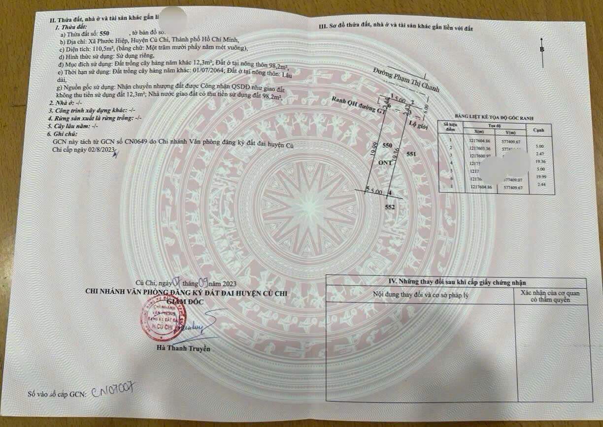 📍 Lô đất 110m2 mặt tiền đường rộng 6m ở Tân An Hội ( Phước Hiệp cũ ) Củ ...