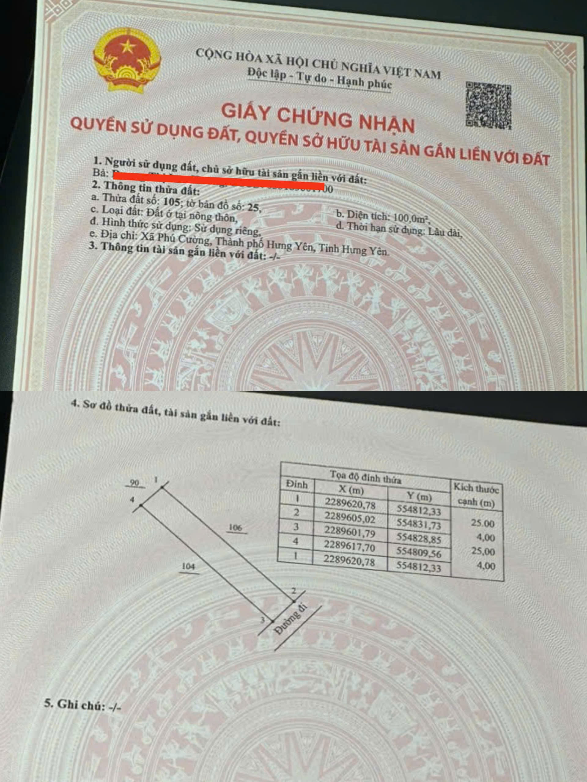 Bán đất 100m² ngang 4m giá 2.7 tỷ Phường Sơn Nam