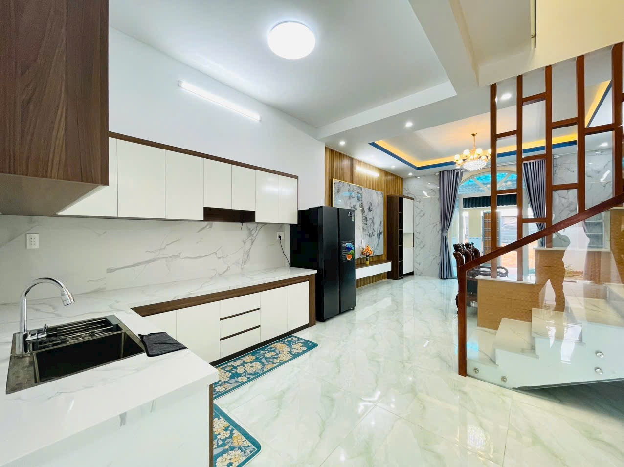 Bán nhà khu vực 4 thị trấn đức hoà, 1T, 1L có 3 PN (nhà mới)