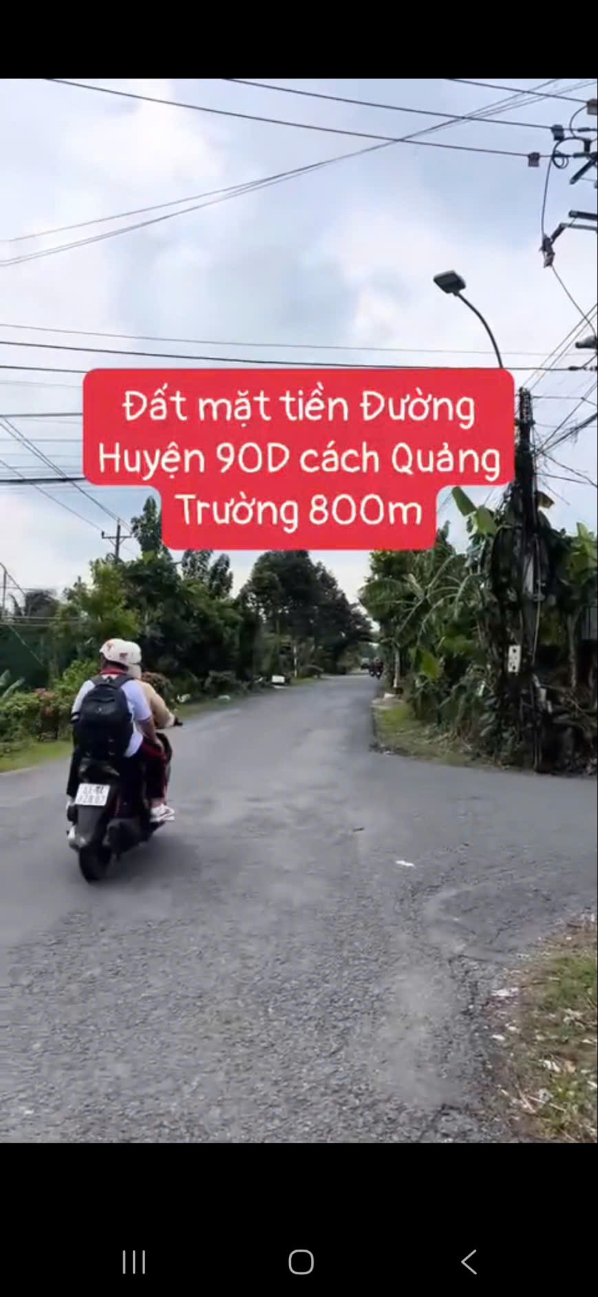 Lô ĐẤT MẶT TIỀN Đường Huyện 90D, Mỹ Phong. Cách QL50 chỉ 800 mét.