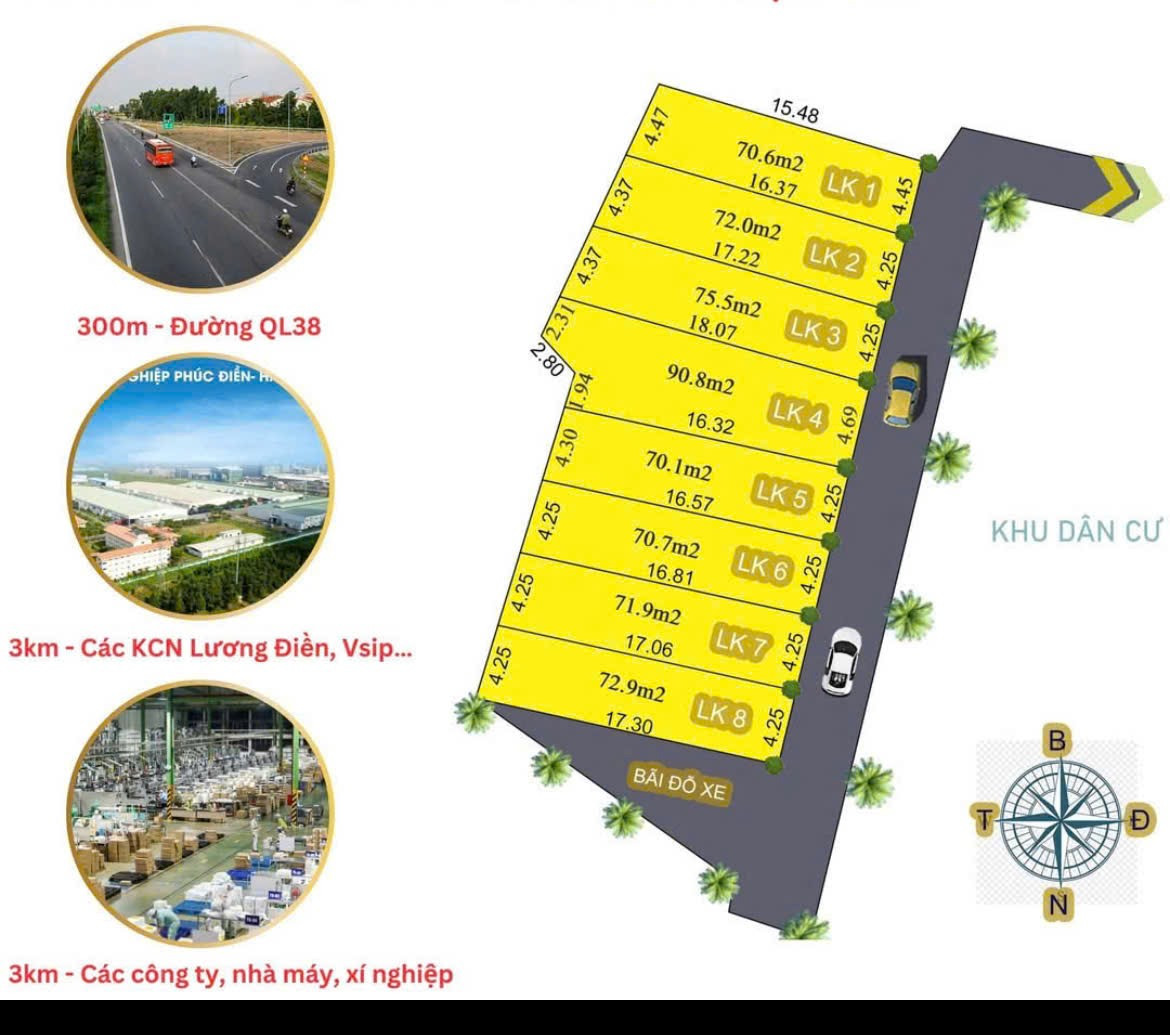 Đất nền sát khu công nghiệp Ngọc Liên - Lương Điền