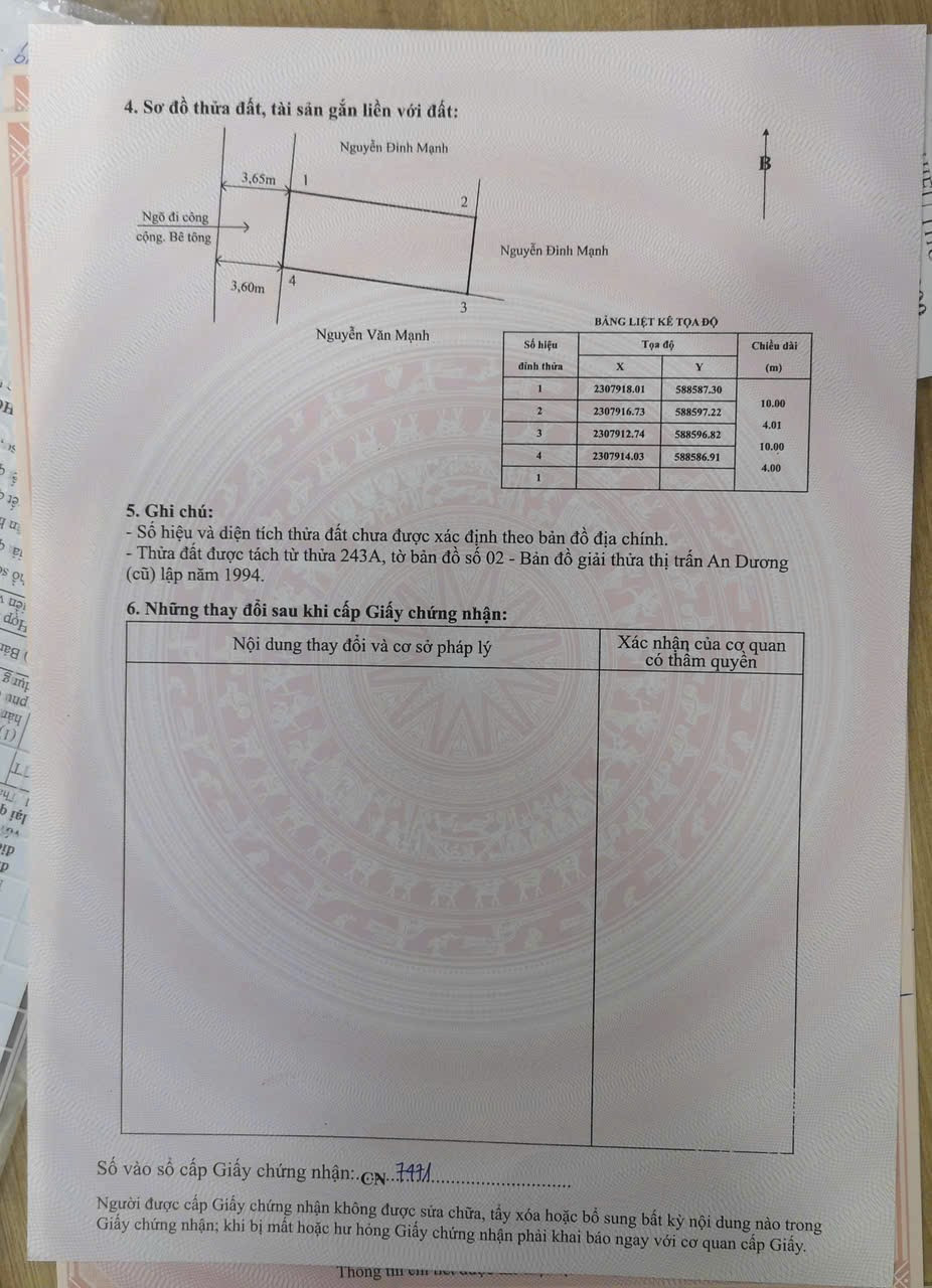 7/11/2025.Bán đất 40m² ngang 4m giá 1.48 tỷ Phường An Dương( An Dương ...