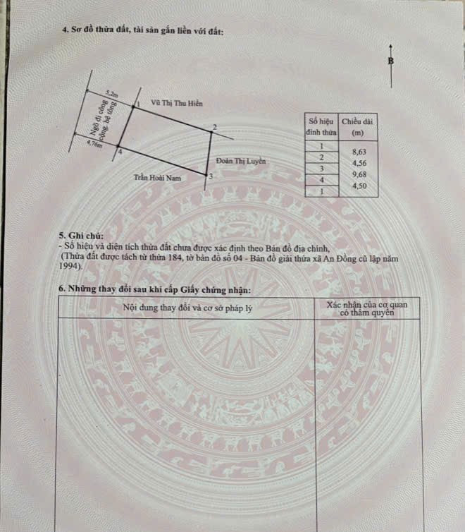 17/11/2025.Bán đất 50m² ngang 4,13m. ngõ 4,5m. giá 1.9 tỷ Phường An Hải ...