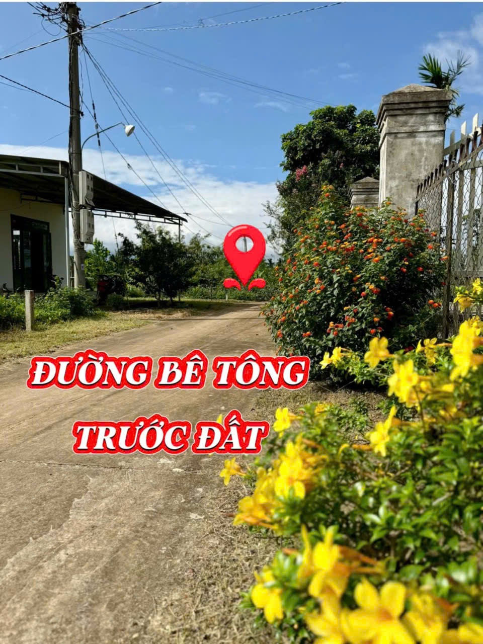 📍Ea Hu - Cư Kuin - Đăk Lăk 💲339tr Ngang 8x40m,nở hậu 10m, thổ cư 60m²