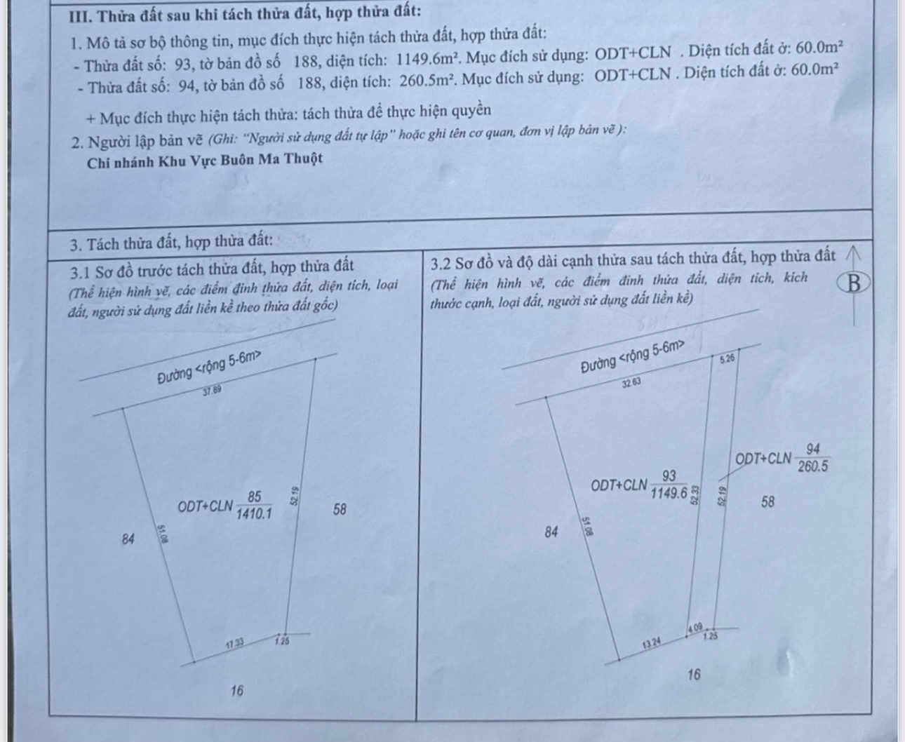 Bán lô đất view hồ Ea Cuôr Kăp ( hồ chu cáp ) 5,2x50m