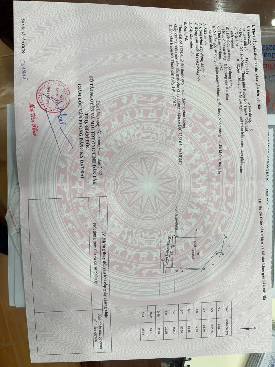 Đất mặt tiền đường nhựa 70x145 tổng hơn 1héc, bán 3tỷ800