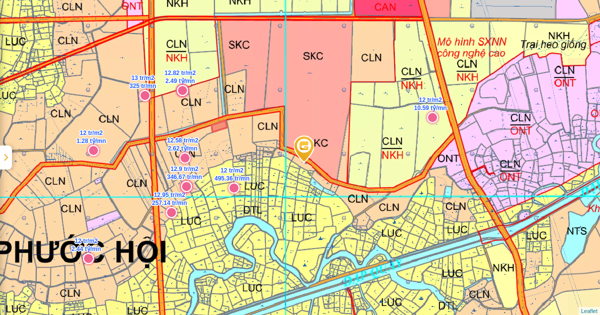 Bản đồ check quy hoạch Huyện Đất Đỏ, Bà Rịa - Vũng Tàu, tra cứu thông ...