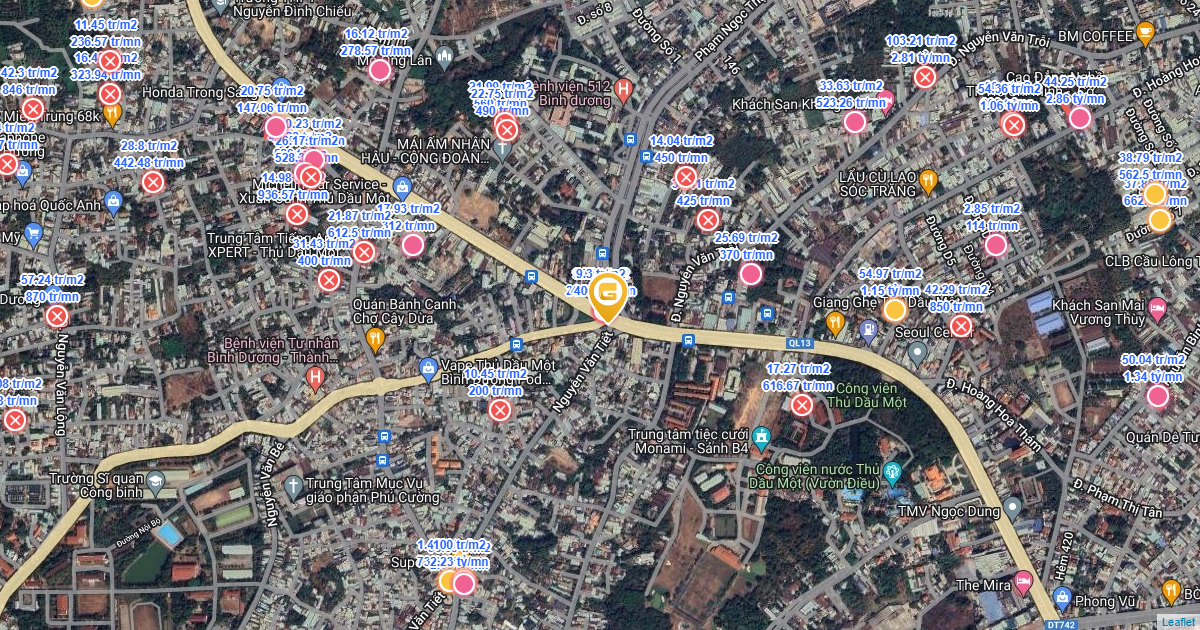 Tra cứu bảng giá nhà đất Đường Lào Cai - Đường Loại 3, Thành phố Thủ ...