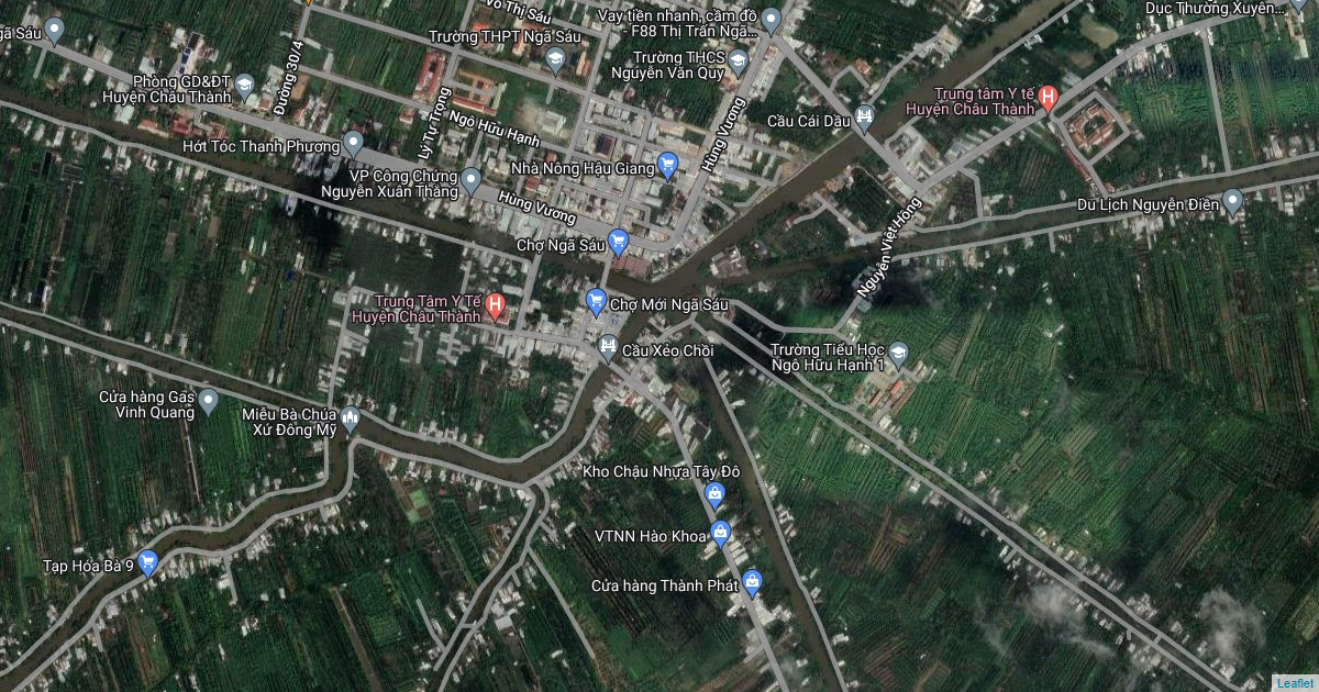 Tra cứu bảng giá nhà đất Thị trấn Thị Trấn Ngã Sáu, Huyện Châu Thành tháng 09/2025, định giá nhà ...