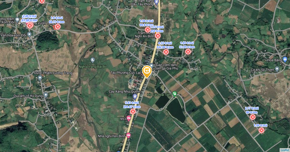 Tra cứu giá nhà đất Việt Nam , check giá nhà đất trên bản đồ Guland