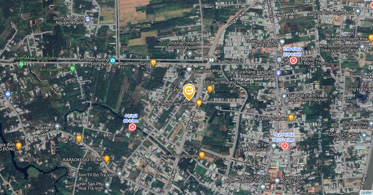 Tra cứu bảng giá nhà đất Đường Thạch Thị Thanh, Thành phố Trà Vinh ...