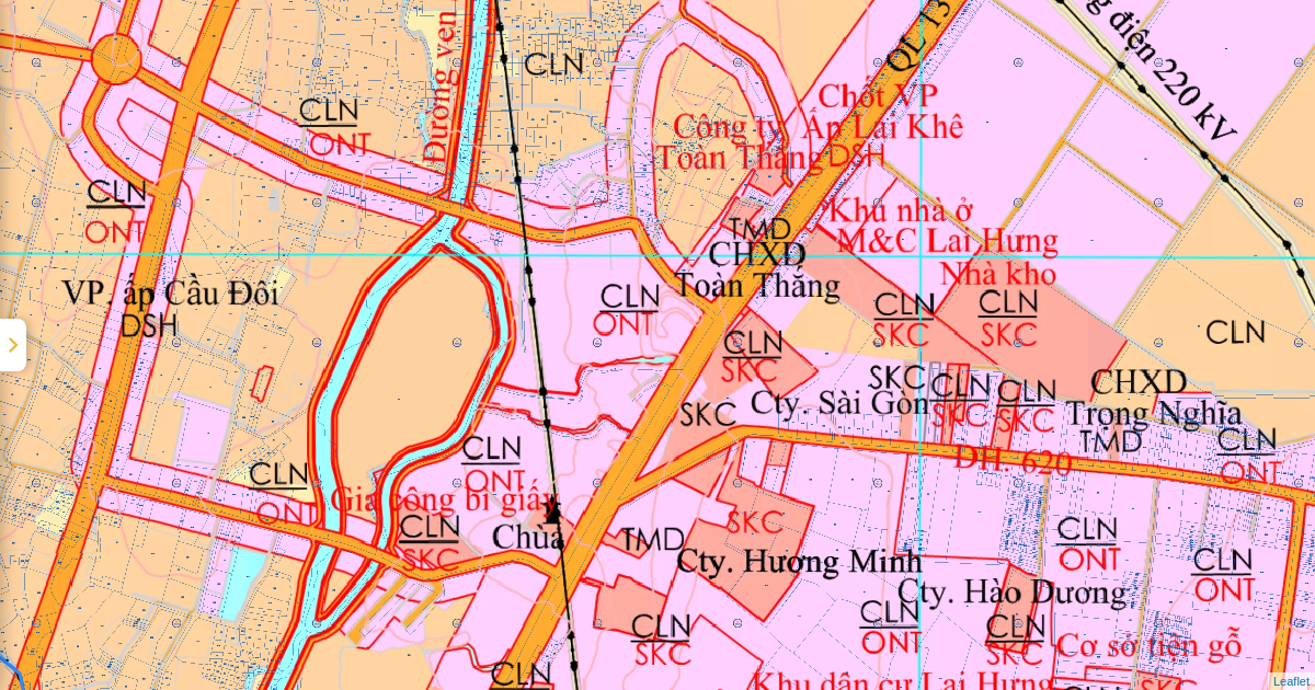 Bản đồ check quy hoạch Xã Lai Hưng, Huyện Bàu Bàng, tra cứu thông tin quy hoạch online 2025 đến 2030