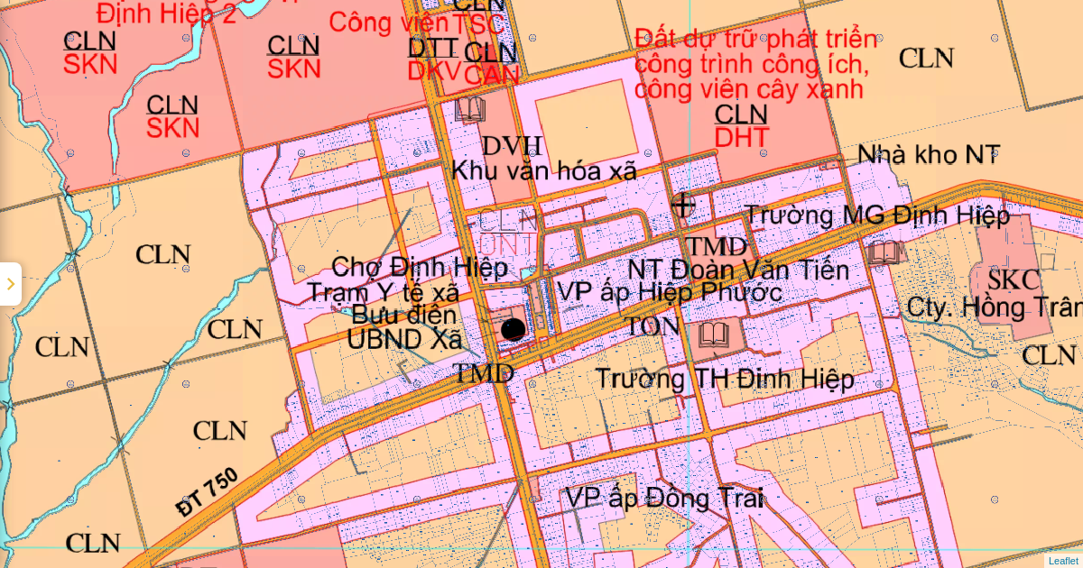 Bản đồ quy hoạch Xã Định Hiệp, Huyện Dầu Tiếng, tra cứu thông tin quy ...