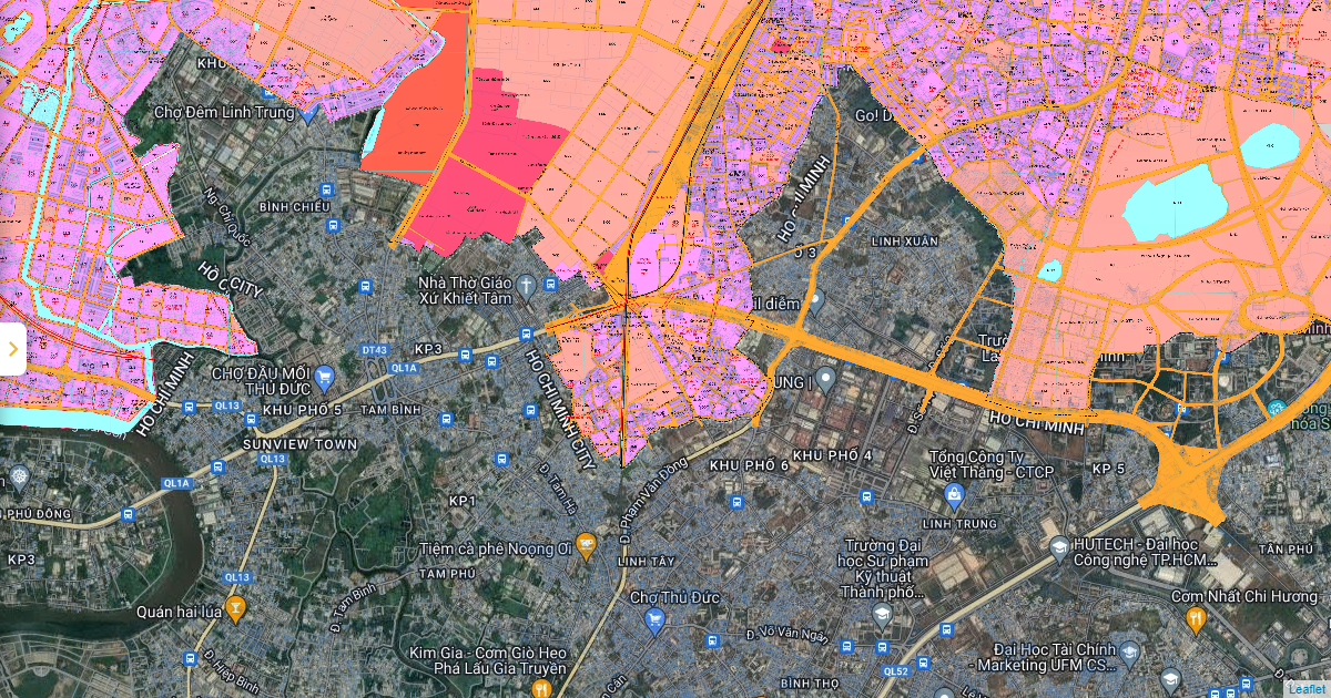 Bản đồ quy hoạch Phường An Bình Thị xã Dĩ An năm 2025, 2026, 2030, 2035 ...