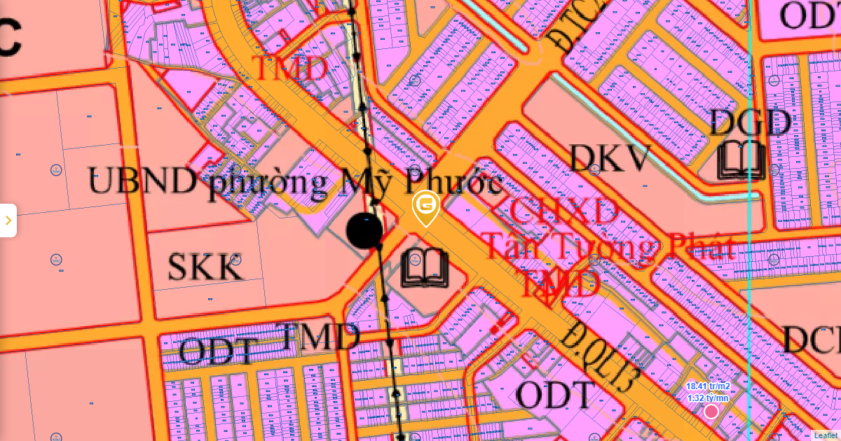 Bản đồ kế hoạch sử dụng đất Thị xã Bến Cát Bình Dương năm 2025, 2026