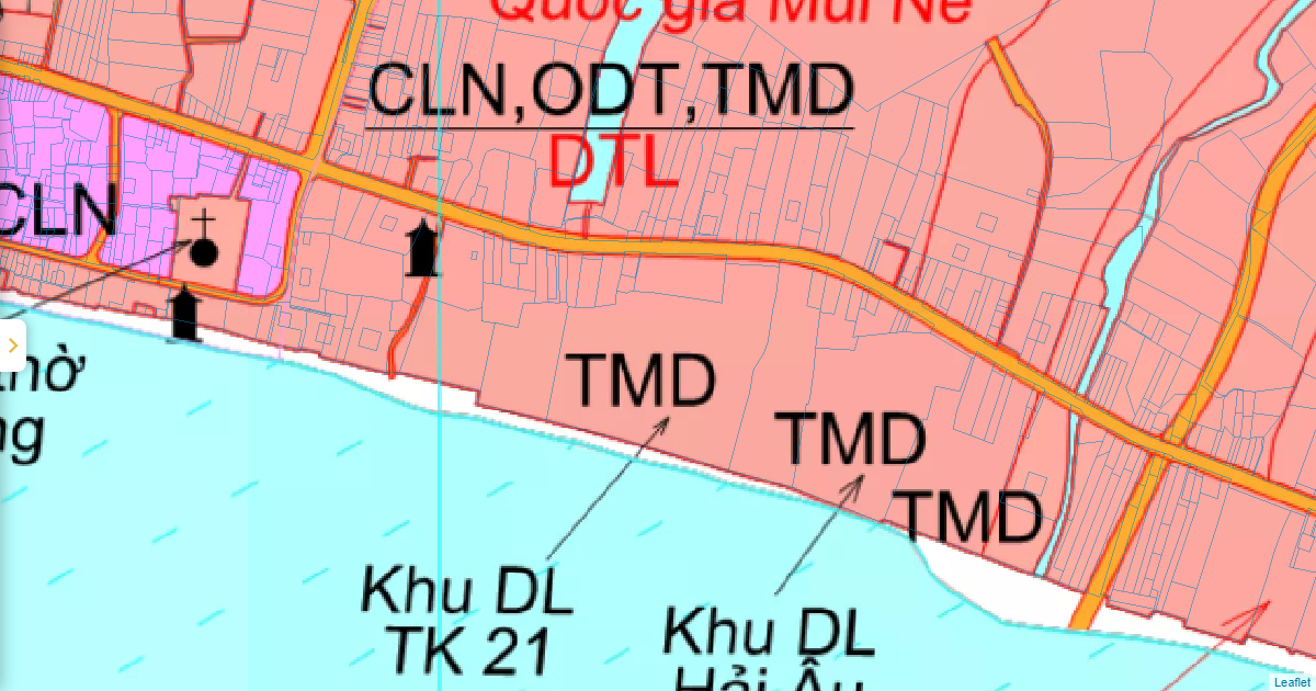 Bản đồ kế hoạch sử dụng đất Phường Hàm Tiến Thành phố Phan Thiết năm ...