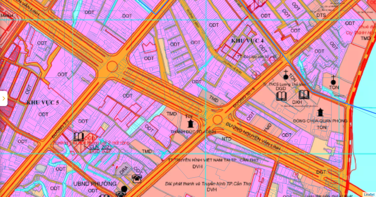 Bản đồ kế hoạch sử dụng đất Phường Hưng Lợi Quận Ninh Kiều năm 2025, 2026