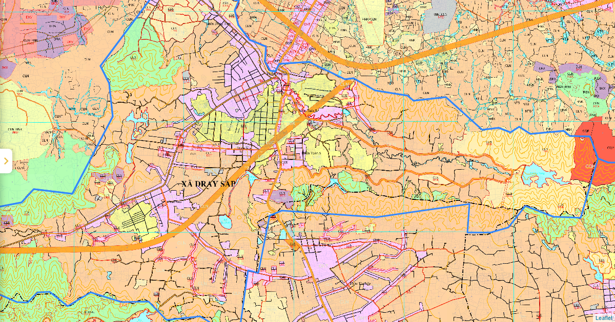 Bản đồ quy hoạch Xã Dray Sáp Huyện Krông A Na năm 2025, 2026, 2030 ...