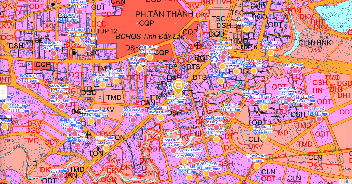 Bản đồ quy hoạch Đường Tôn Thất Tùng, Thành phố Buôn Ma Thuột, tra cứu ...