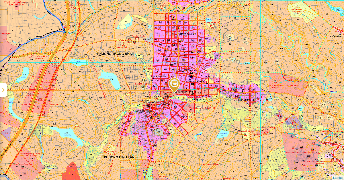 Bản đồ quy hoạch Thị xã Thị Xã Buôn Hồ Đắk Lắk năm 2025, 2026, 2030 ...
