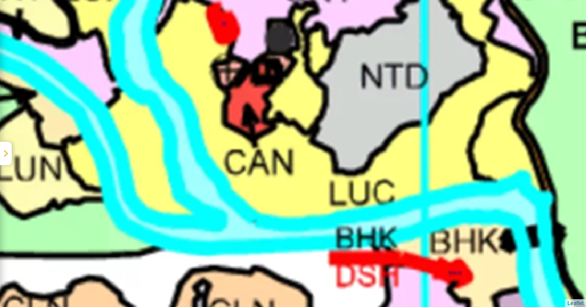 Bản đồ kế hoạch sử dụng đất Xã Mường Toong Huyện Mường Nhé