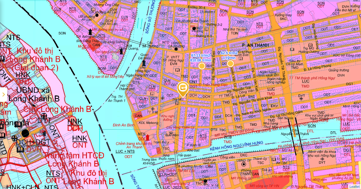 Bản đồ check quy hoạch Thành phố Hồng Ngự, Đồng Tháp, tra cứu thông tin ...