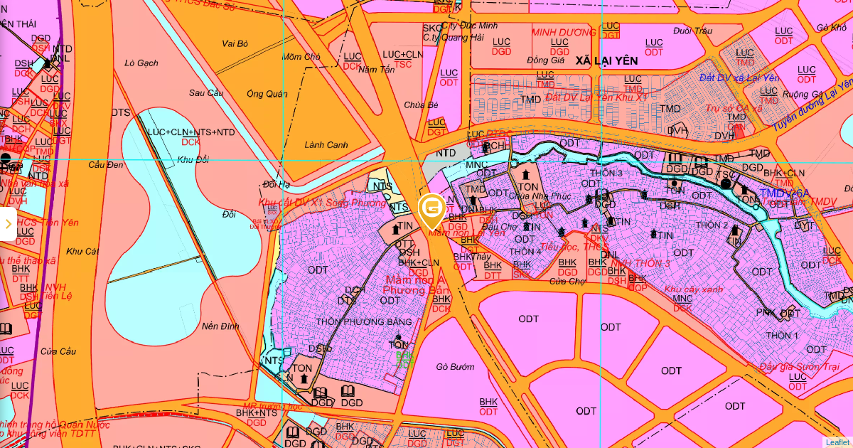 Bản đồ quy hoạch Đường Cây Trà, Huyện Hoài Đức, tra cứu thông tin quy ...