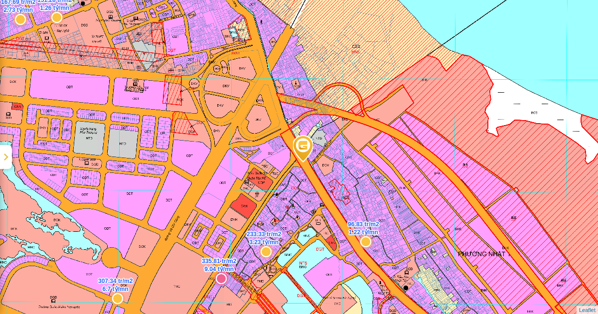 Bản đồ check quy hoạch Quận Tây Hồ, Hà Nội, tra cứu thông tin quy hoạch ...