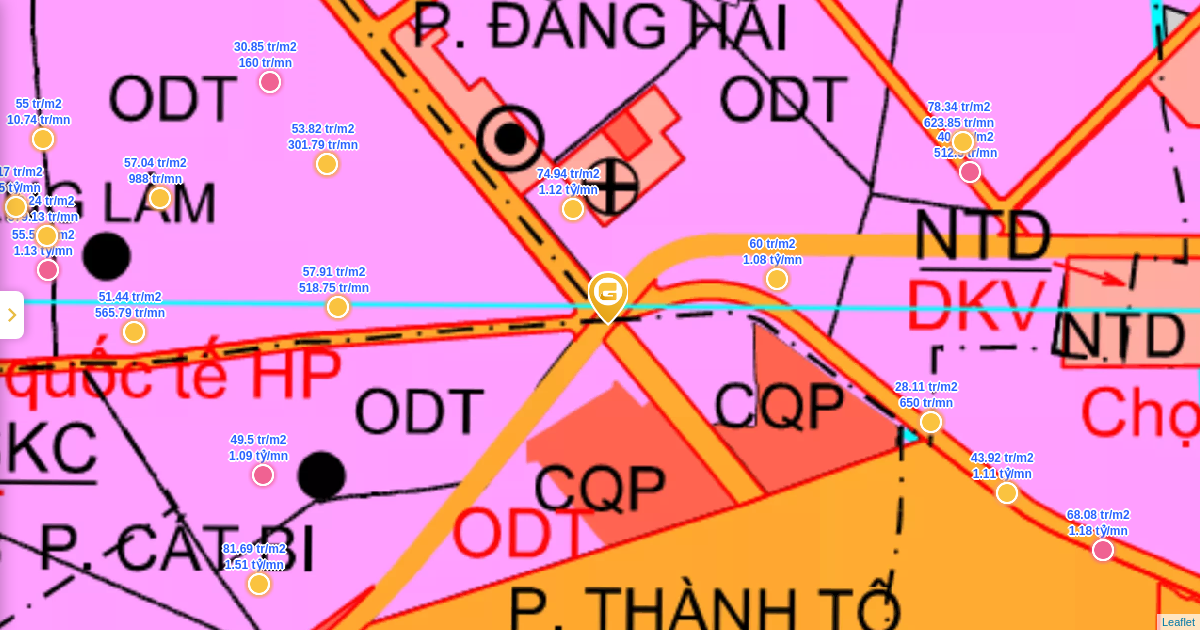 Bản đồ quy hoạch Đường Trung Hành 5, Quận Hải An, tra cứu thông tin quy ...