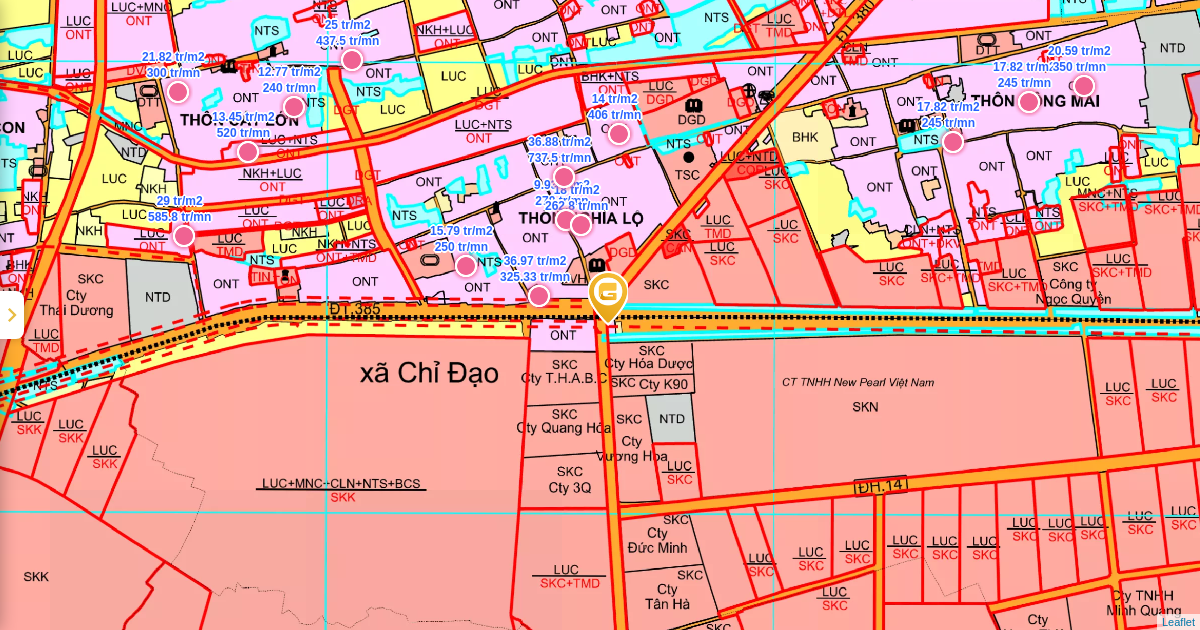 Bản đồ quy hoạch Đường Tỉnh 380 - Xã Đại Đồng, Huyện Văn Lâm, tra cứu ...