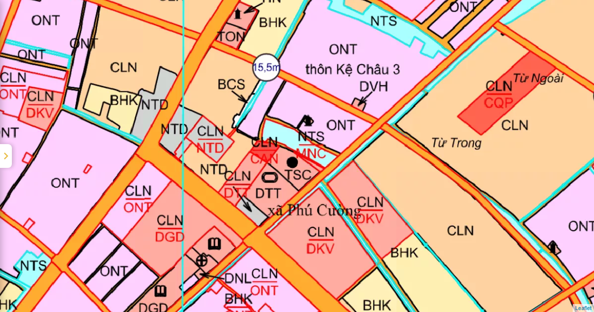 Bản đồ kế hoạch sử dụng đất Xã Phú Cường Thành phố Hưng Yên. Tra cứu ...