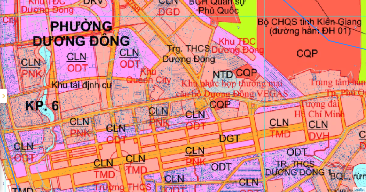 Bản đồ quy hoạch Thị trấn Dương Đông, Thành phố Phú Quốc, tra cứu thông ...