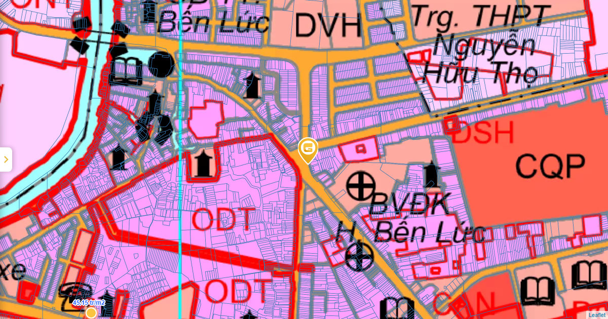 Bản đồ kế hoạch sử dụng đất Huyện Bến Lức Long An năm 2025, 2026