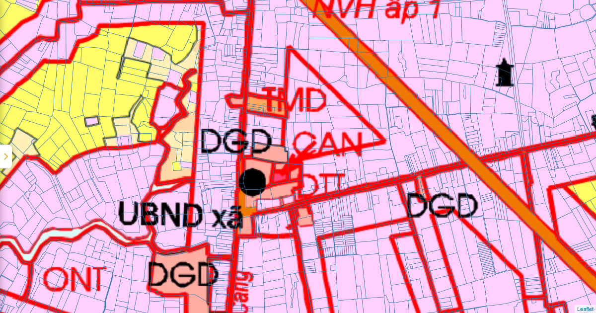 Bản đồ kế hoạch sử dụng đất Xã Long Cang Huyện Cần Đước năm 2025, 2026