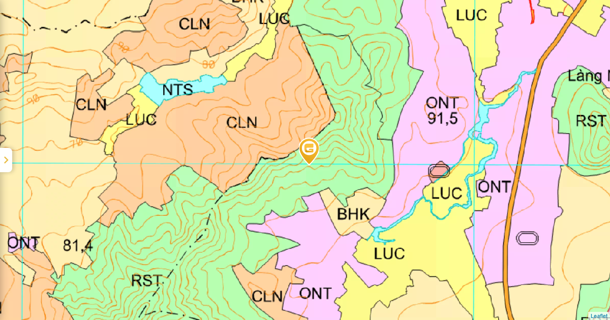 Bản đồ quy hoạch Đường Xóm 2 (Tờ Bản Đồ Số 10, Thửa: 71, 79, 83, 68, 96 ...