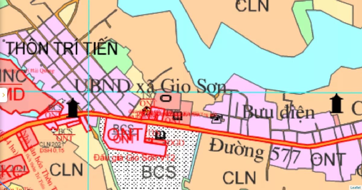 Bản đồ kế hoạch sử dụng đất Xã Gio Hòa Huyện Gio Linh