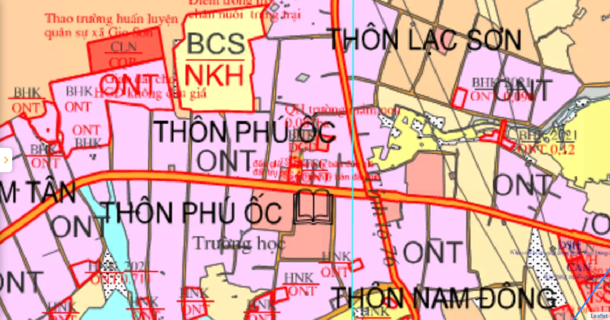Bản đồ kế hoạch sử dụng đất Xã Gio Sơn Huyện Gio Linh năm 2025, 2026