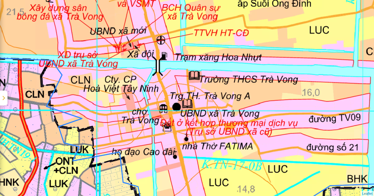 Bản đồ check quy hoạch Xã Trà Vong, Huyện Tân Biên, tra cứu thông tin ...