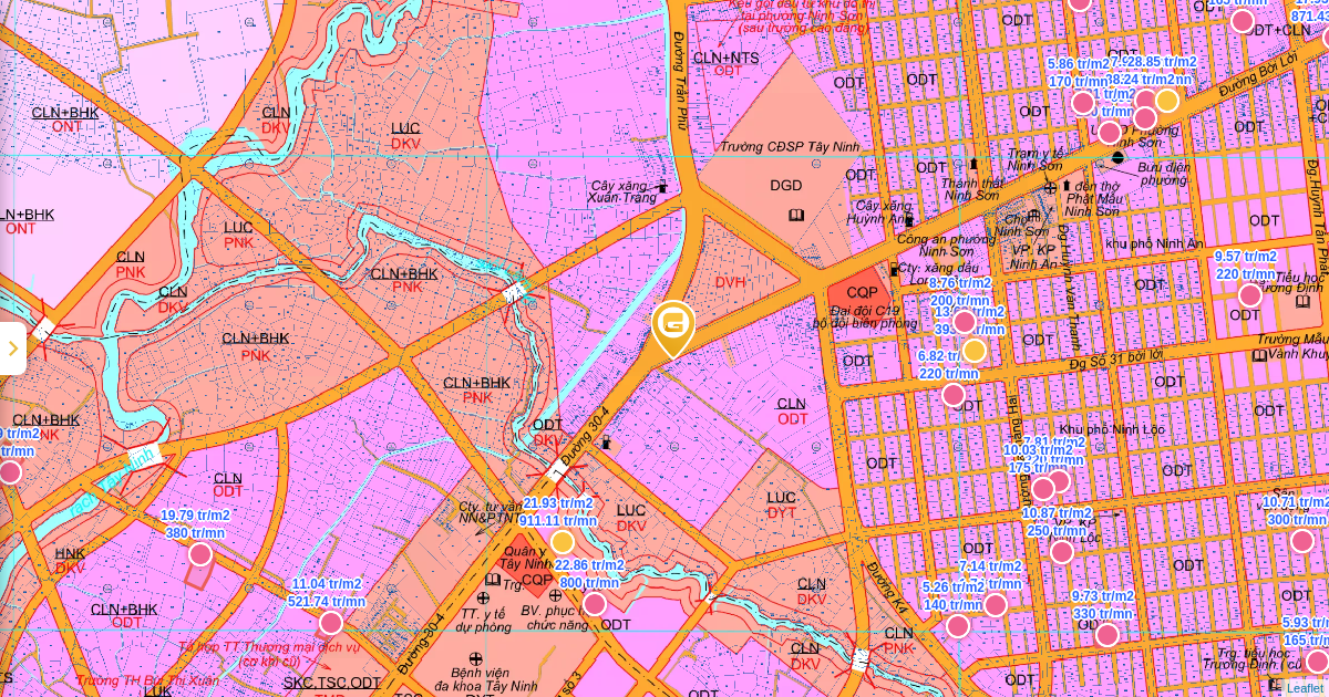 Bản đồ quy hoạch Đường Trần Văn Trà (Đt 798 Cũ), Thành phố Tây Ninh ...