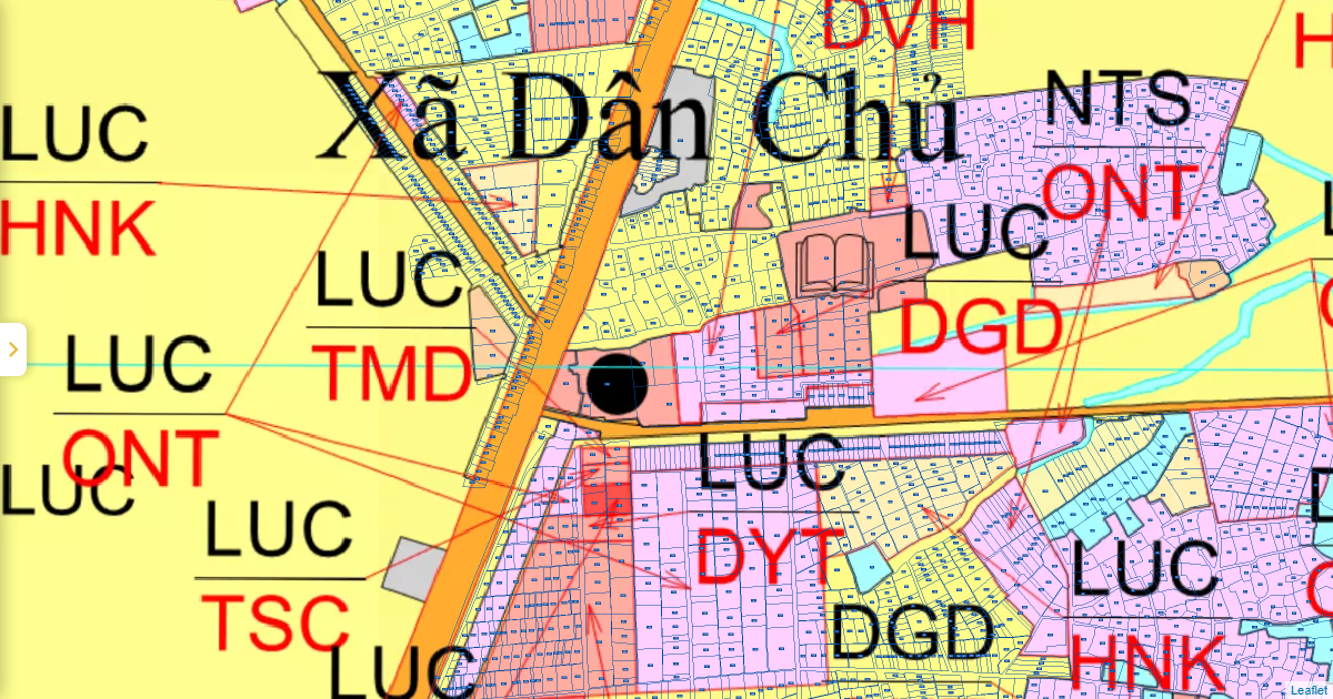 Bản đồ kế hoạch sử dụng đất Xã Dân Chủ Huyện Hưng Hà năm 2025, 2026
