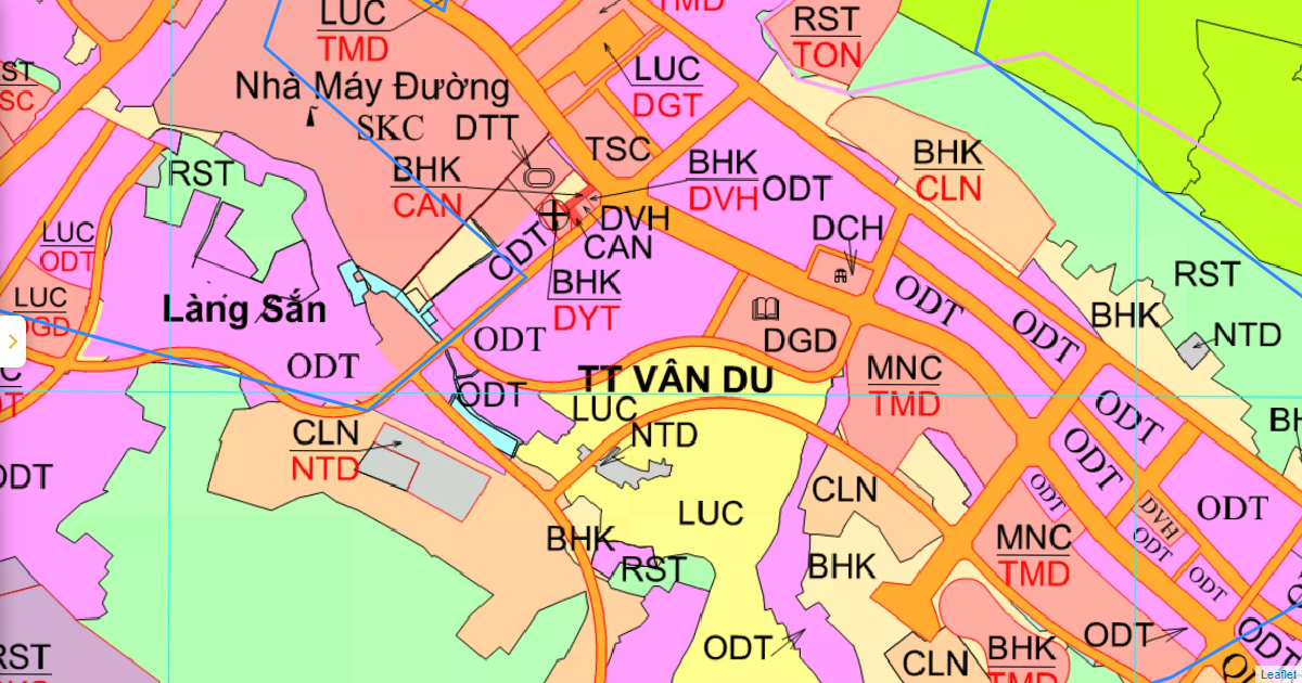 Bản đồ quy hoạch Thị trấn Vân Du, Huyện Thạch Thành, tra cứu thông tin ...