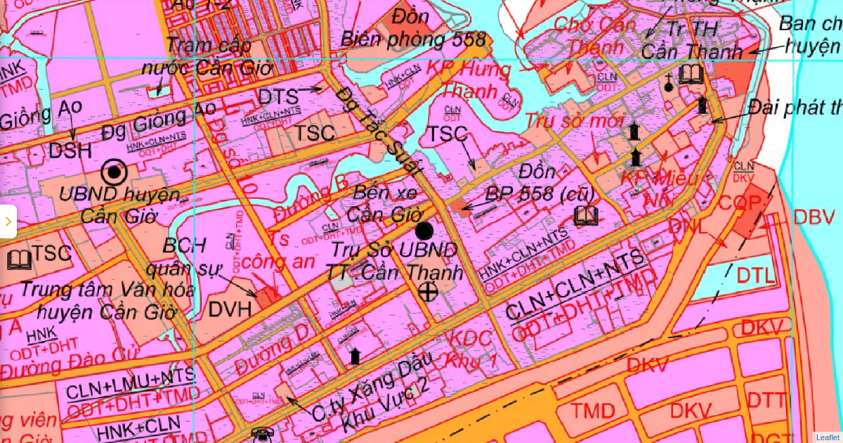 Bản đồ check quy hoạch Thị trấn Cần Thạnh, Huyện Cần Giờ, tra cứu thông ...