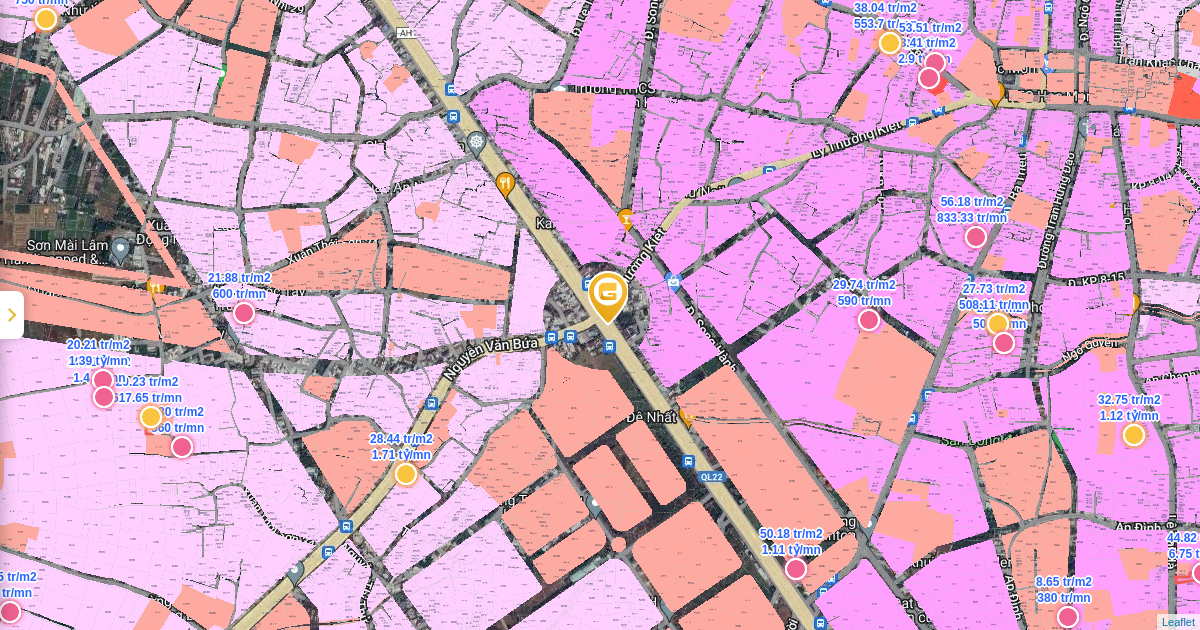 Bản đồ quy hoạch Đường Trung Mỹ, Huyện Hóc Môn, tra cứu thông tin quy ...