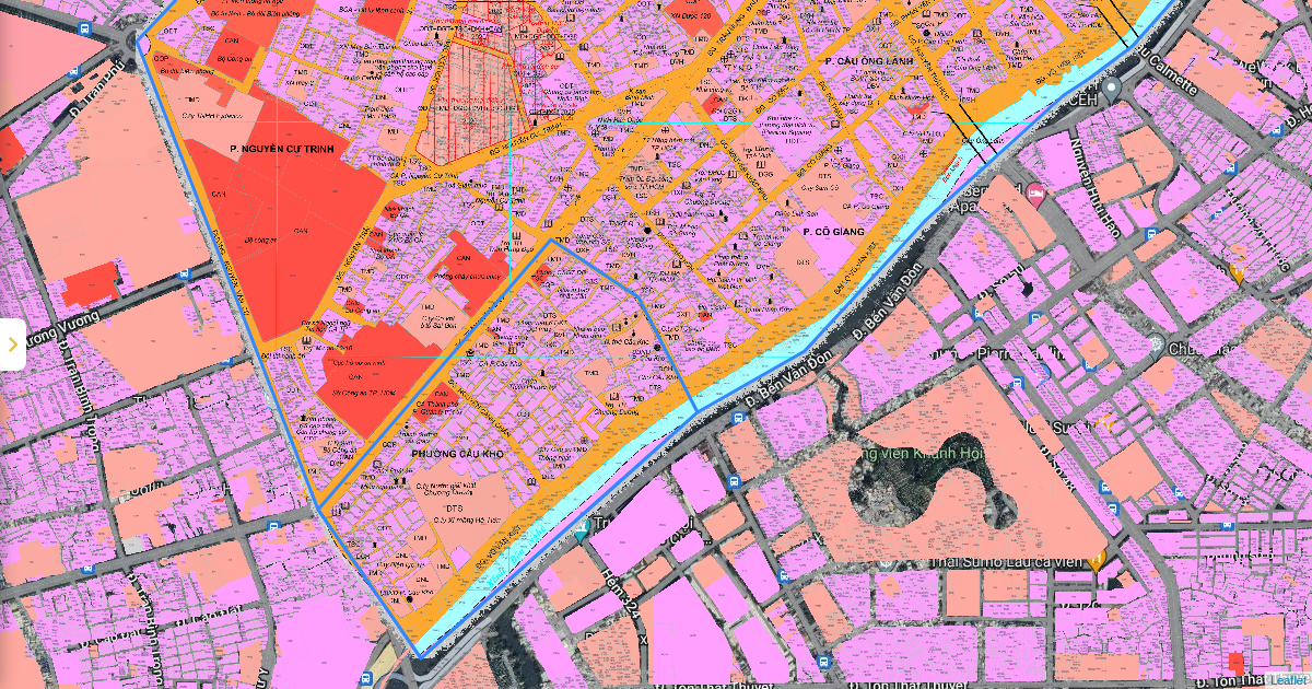 Bản đồ check quy hoạch Phường Cầu Kho, Quận 1, tra cứu thông tin quy ...