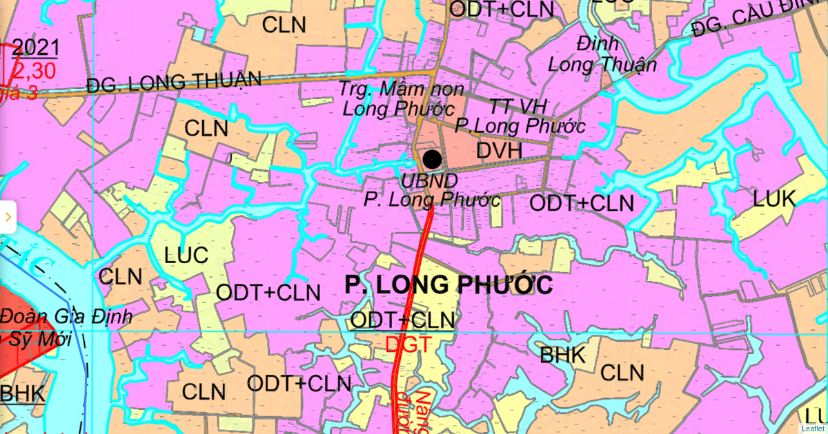 Bản đồ check quy hoạch Phường Long Phước, Quận 9, tra cứu thông tin quy ...