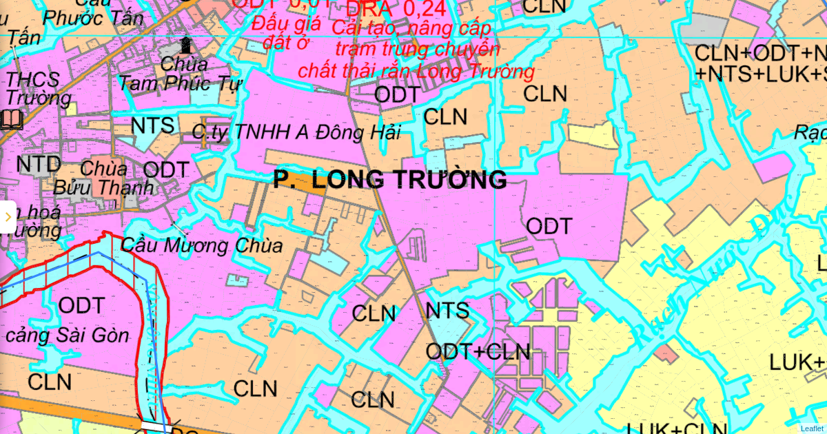 Bản đồ check quy hoạch Phường Long Trường, Quận 9, tra cứu thông tin ...