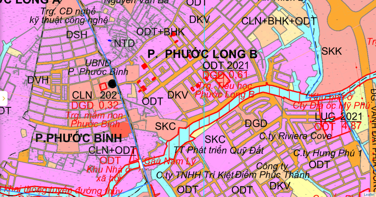 Bản đồ check quy hoạch Phường Phước Long B, Quận 9, tra cứu thông tin quy hoạch online 2025 đến 2030