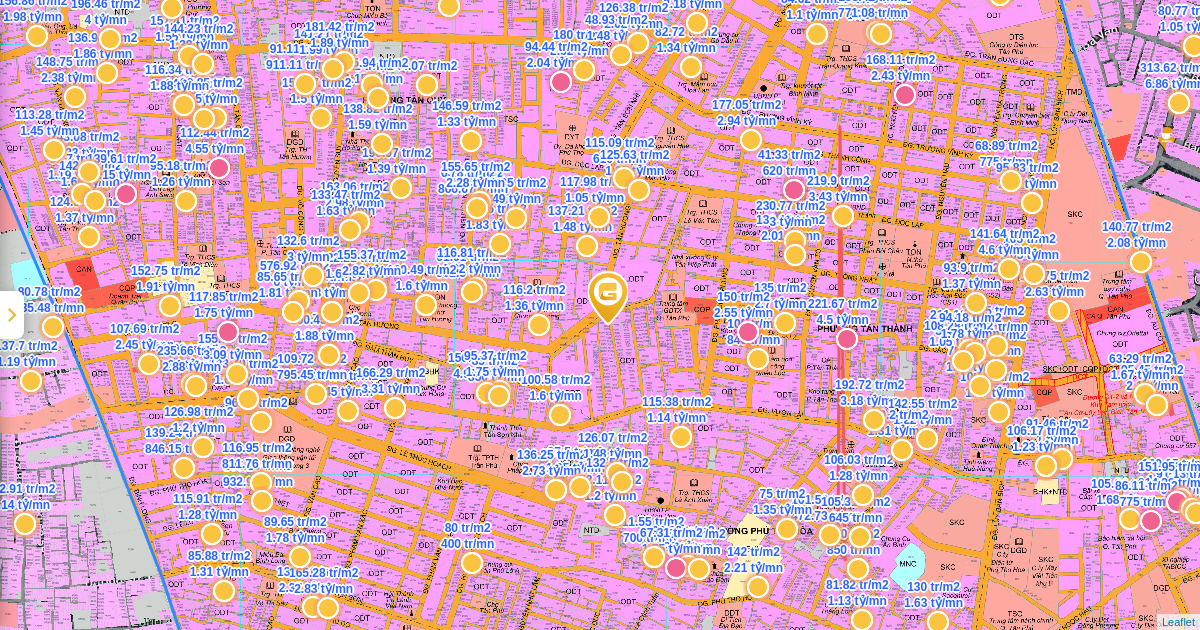 Bản đồ check quy hoạch Quận Tân Phú, Thành phố Hồ Chí Minh (TP.HCM ...