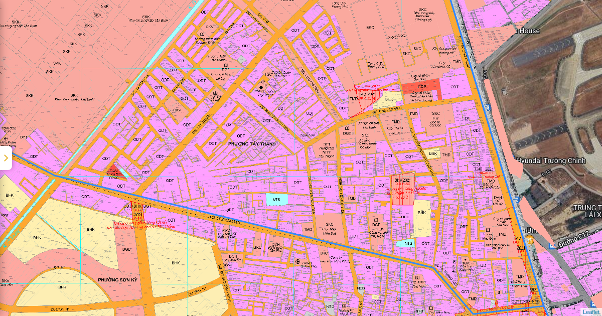 Bản đồ check quy hoạch Phường Tây Thạnh, Quận Tân Phú, tra cứu thông ...